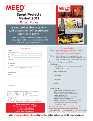 Fillable Online Egypt Projects Fax Email Print - pdfFiller