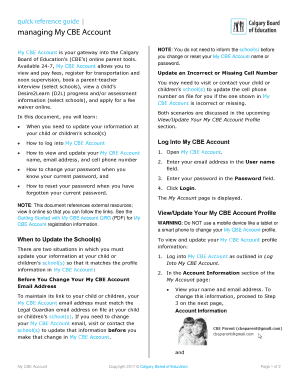 Mycbeaccount - Fill Online, Printable, Fillable, Blank | pdfFiller