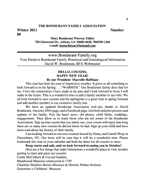 Fillable Online Your Portal to Bondurant Family Historical and ...
