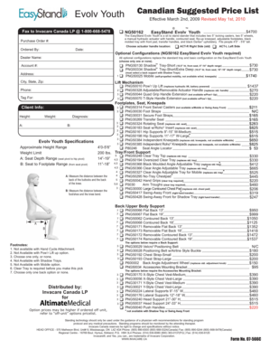 Fillable Online EvolvYouth_07-566C_revMAY012010:Layout 1.qxd - Invacare ...