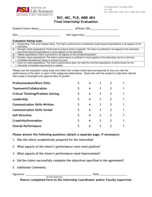 Fillable Online sols asu Final Evaluation Only - sols asu Fax Email ...