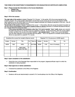 Fillable Online portal tri-c THIS FORM IS FOR EXCEPTIONS TO ...