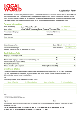 Fillable Online Application Form Local World Limited Local World ...
