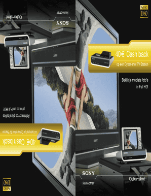 Remplissable En Ligne sony 40 Cash back - sony Fax Email Imprimer ...