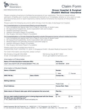 Fillable Online All original final hospital bills, doctors/specialists ...