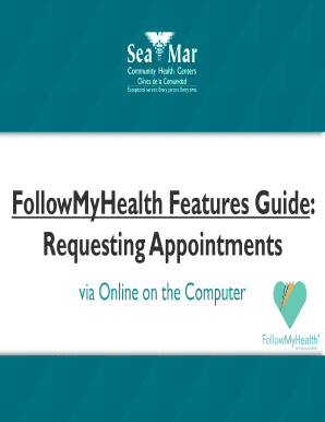 Fillable Online FollowMyHealth Features Guide: Fax Email Print - pdfFiller