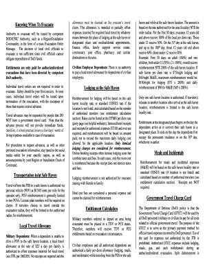 Fillable Online Emergency evacuation order issued for active duty ...