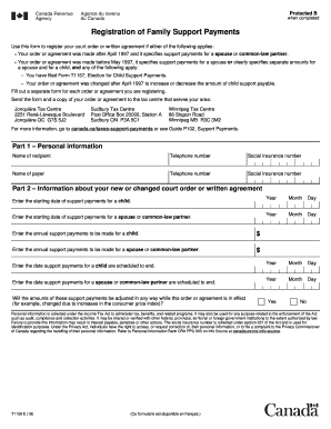 Fillable Online Registration of Family Support Payments Fax Email Print ...