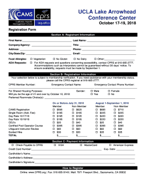 Fillable Online Registration Form - cprs.org Fax Email Print - pdfFiller
