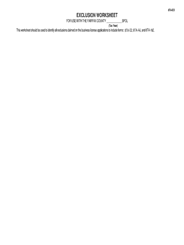 Fairfax County Bpol Tax - Fill Online, Printable, Fillable, Blank ...