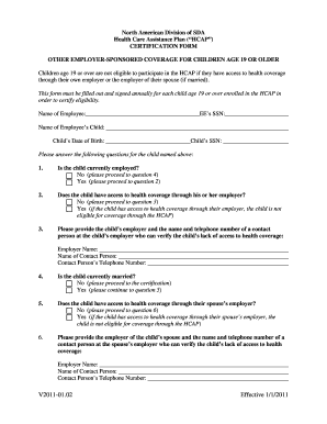 Fillable Online North American Division of SDA CERTIFICATION FORM Fax ...