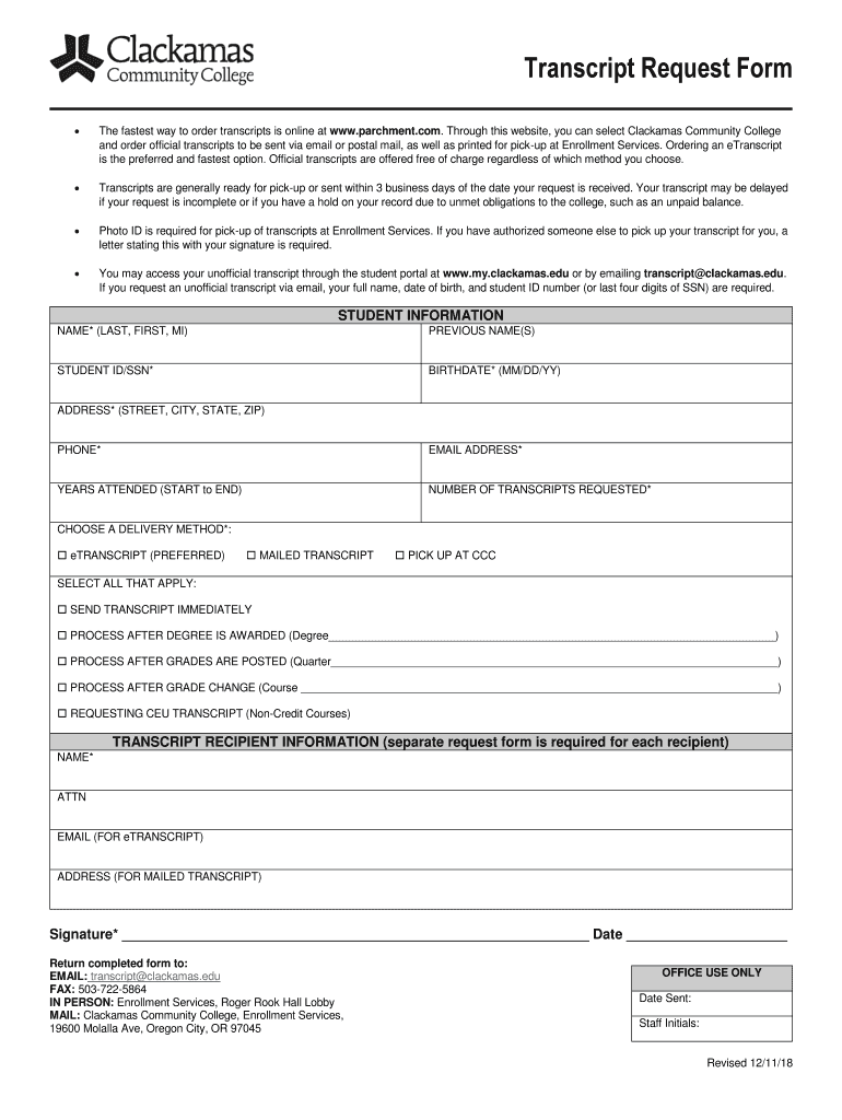 Fillable Online Through this website, you can select Clackamas ...