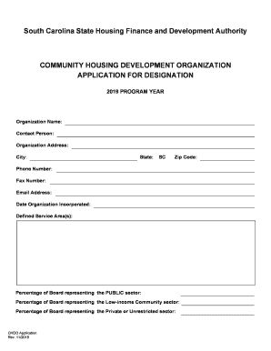 Fillable Online Housing Development HOME Community Housing ... - SC ...