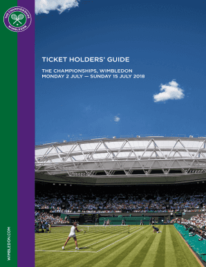 Fillable Online TICKET HOLDERS GUIDE Fax Email Print - pdfFiller