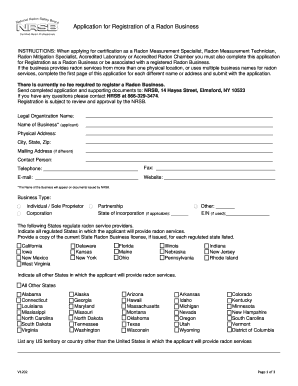 Fillable Online Guide for Application for Certification as a Radon ...