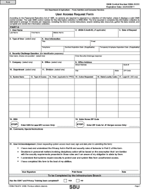 Fillable Online OMB Control Number 0584-XXXX Fax Email Print - pdfFiller
