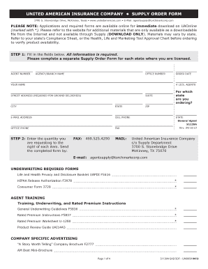 Fillable Online File a Claim - United American Insurance Company Fax ...