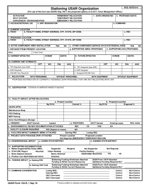 Fillable Online USAR Form 122-R Fax Email Print - pdfFiller