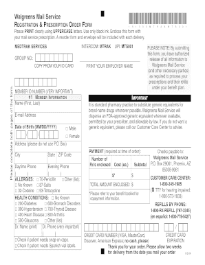 Fillable Online REGISTRATION & PRESCRIPTION ORDER FORM Fax Email Print ...