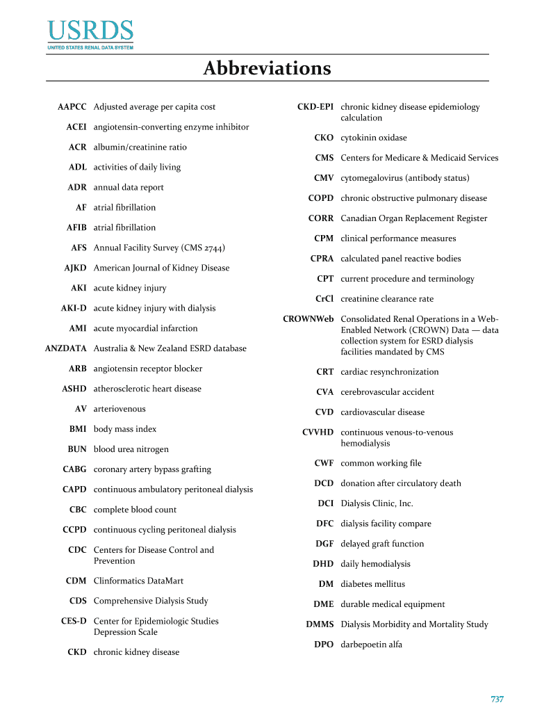 Fillable Online Know Your Kidney Numbers: Two Simple TestsNational ...