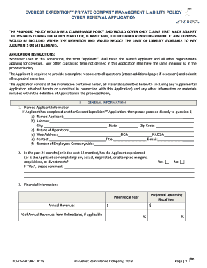 Fillable Online Everest Insurance Everest Specialty Underwriters ...