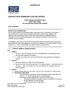 Fillable Online D-4024 Underground Utility Project Addendum 2 Fax Email ...