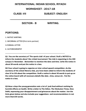Fillable Online international indian school riyadh worksheet ...