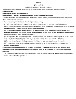 Fillable Online FORM-C See sub-rule (1) of rule 6 REGISTRATION ...