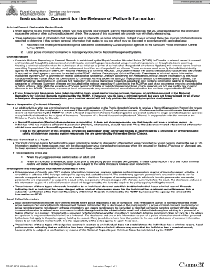 Fillable Online RCMP GRC 6388e. Consent for the Release of Police ...