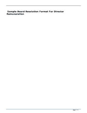 Fillable Online Sample Board Resolution Format For Director ...