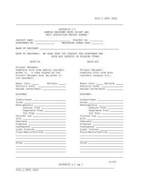 Fillable Online UNIT INSPECTION REPORT FORMAT Fax Email Print - pdfFiller