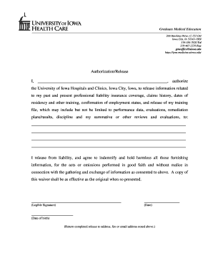Fillable Online gme medicine uiowa UI Health Care Letterhead Template ...