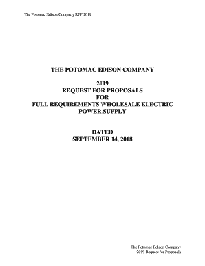 Fillable Online THE POTOMAC EDISON COMPANY Fax Email Print - pdfFiller