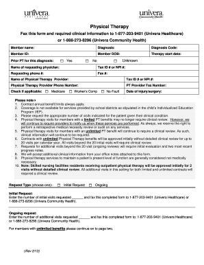 Fillable Online Fax this form and required clinical information to 1 ...
