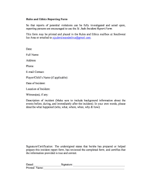 Fillable Online Ethics Violation Report Form - EC-Council Fax Email ...