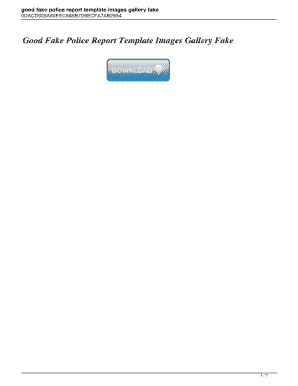 Fillable Online Good Fake Police Report Template Images Gallery Fake ...