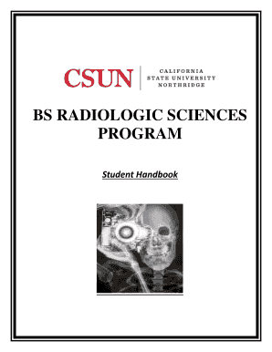 Fillable Online BS RADIOLOGIC SCIENCES Fax Email Print - pdfFiller