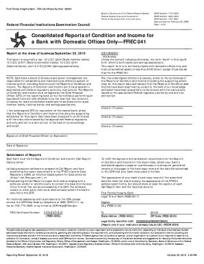 Fillable Online First Florida Integrity Bank - FDIC Certificate Number ...