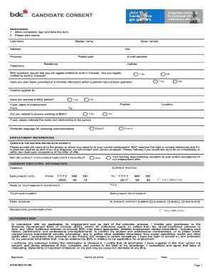 Fillable Online 7749 Candidate Authorization Form. Form to be filled by ...