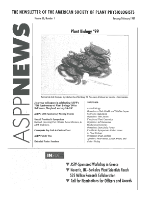 Fillable Online Plant Biology '99 Fax Email Print - pdfFiller