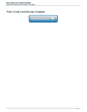 Fillable Online Fake Credit Card Receipt Template. Fake Credit Card ...