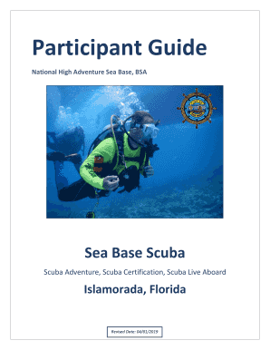 Fillable Online Sea Base Scuba Fax Email Print - pdfFiller
