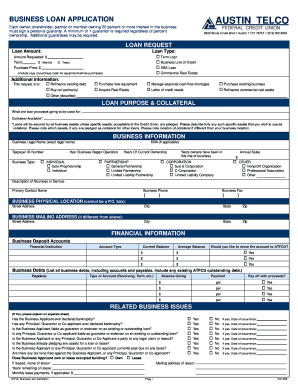 Fillable Online Business Loan Application. Loan Application Fax Email Print - pdfFiller