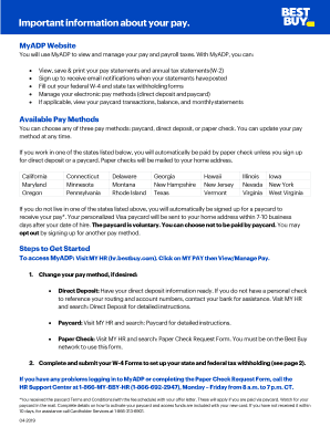 Myadp - Fill Online, Printable, Fillable, Blank | pdfFiller