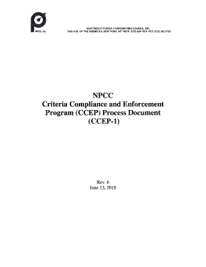 Fillable Online Introduction to NPCC - Northeast Power Coordinating ...