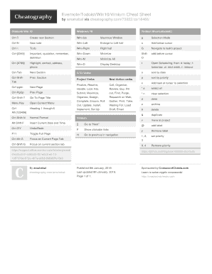 Fillable Online Evernote Cheat Sheets - Cheatography.com: Cheat Sheets For Every ... Fax Email ...