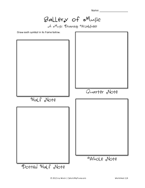 Fillable Online Worksheet Gallery of Music drawing worksheet Fax Email ...