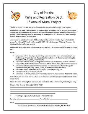 Fillable Online Art Mural Project - Perkins Fax Email Print - pdfFiller