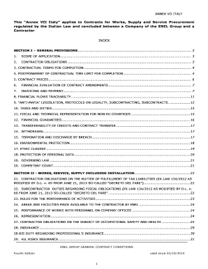 Annex Vii Italia - Fill Online, Printable, Fillable, Blank | pdfFiller