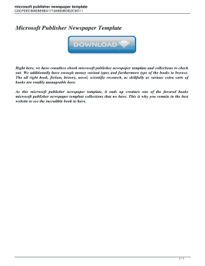 Fillable Online Microsoft Publisher Newspaper Template. Microsoft ...